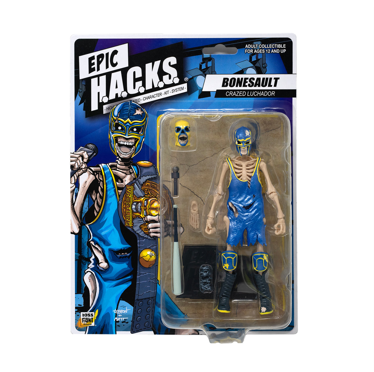 Epic H.A.C.K.S. Action Figure: Bonesault – Boss Fight Studio