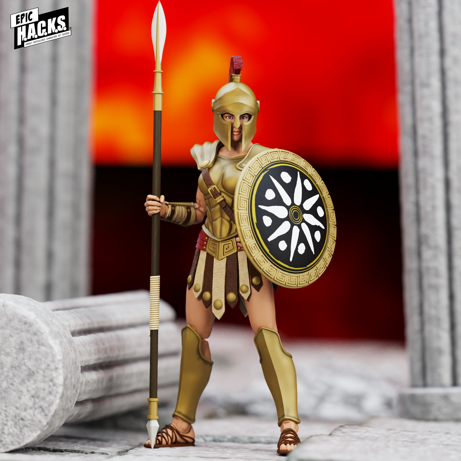 Epic H.A.C.K.S. Core 1:12 Scale Action Figure | Amazon Warrior: Pride ...