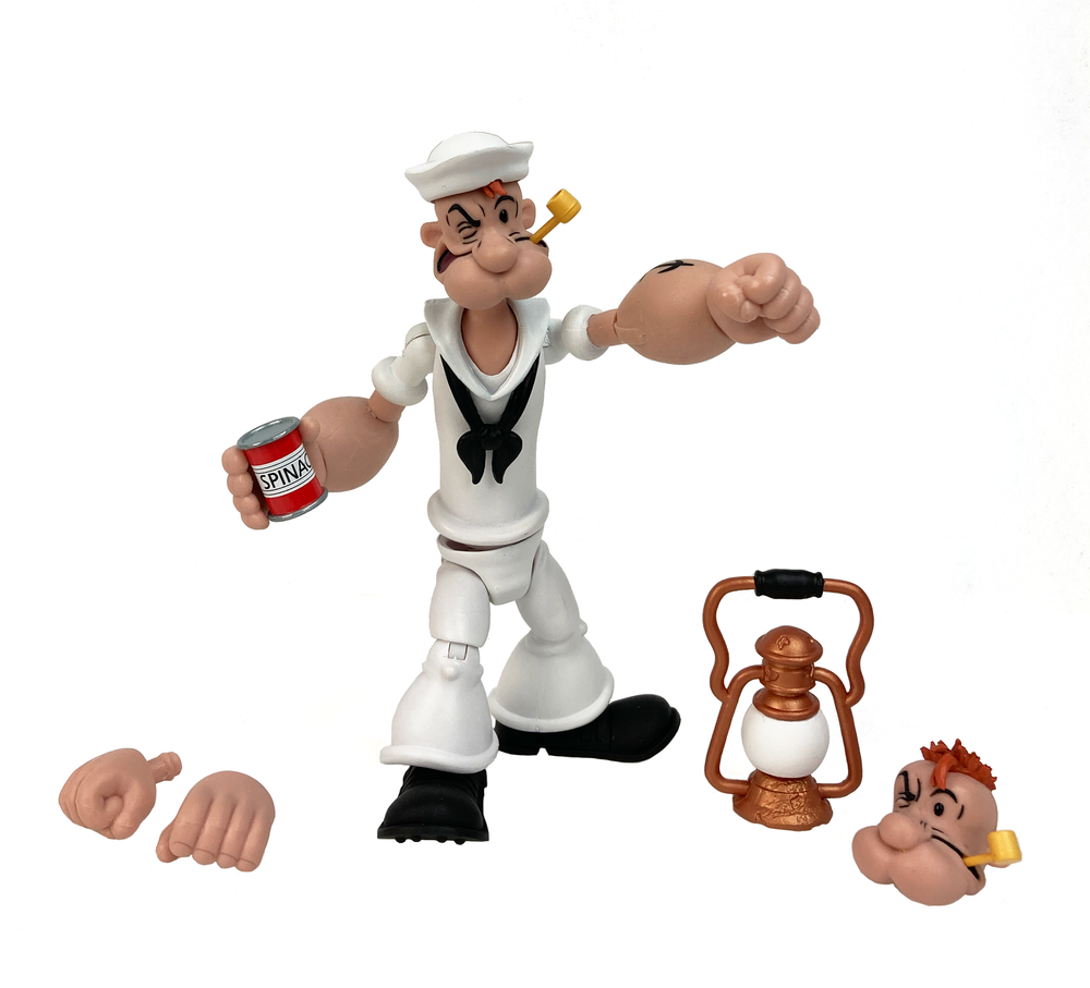Popeye Classics Action Figure: Popeye White Sailor Suit – Boss Fight Studio