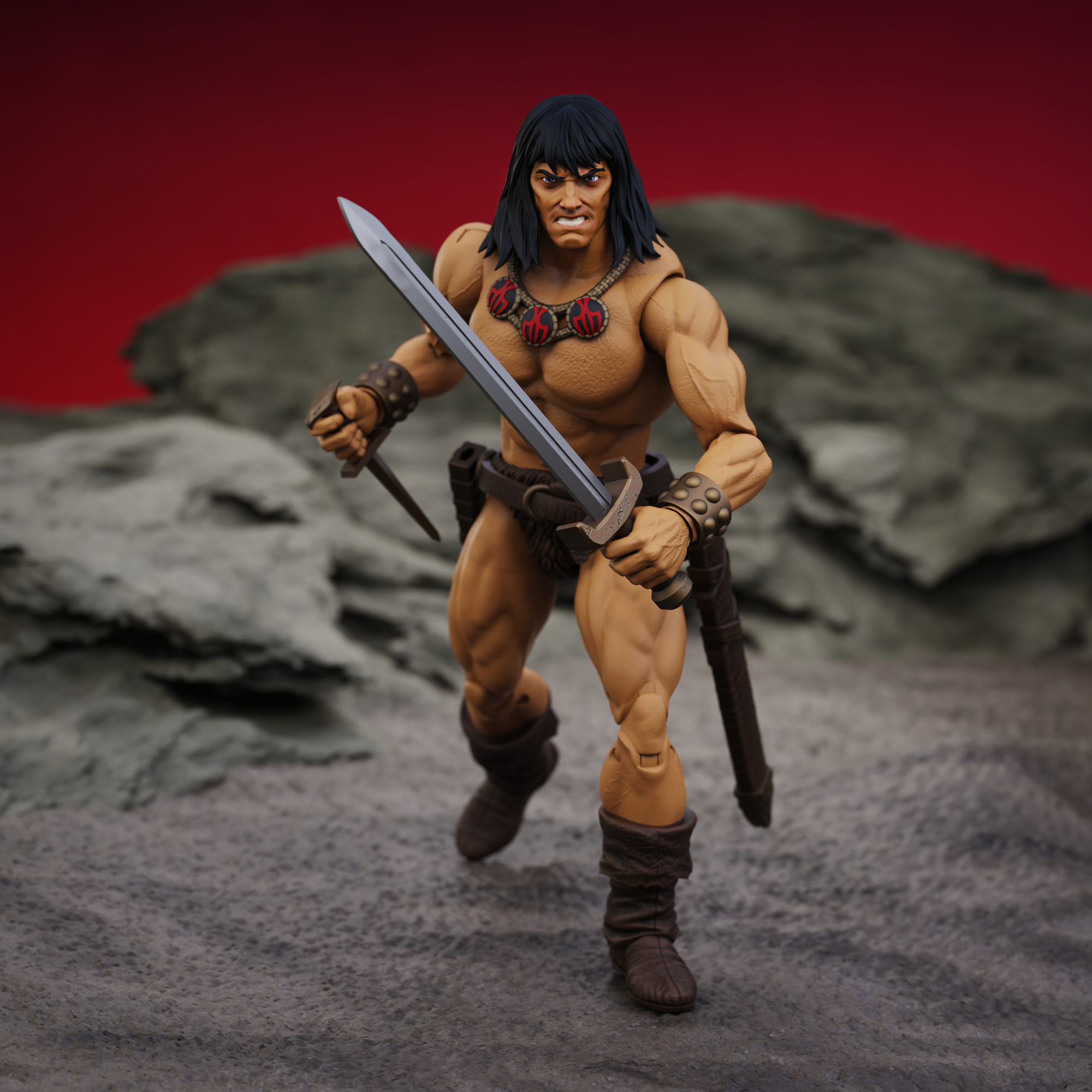 Conan the Barbarian 1:18 Scale Hero H.A.C.K.S. Action Figure – Boss ...
