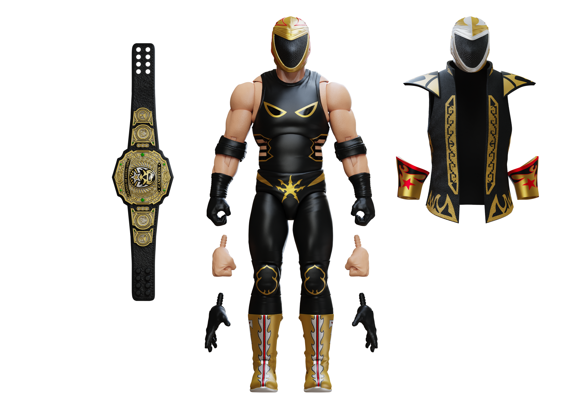 Legends of Lucha Libre Premium Action Figure: Tinieblas Jr. – Boss ...