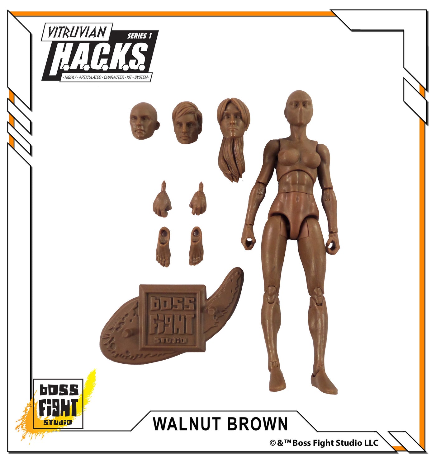 Vitruvian H.A.C.K.S. Action Figure Blank - Female Body – Boss Fight Studio